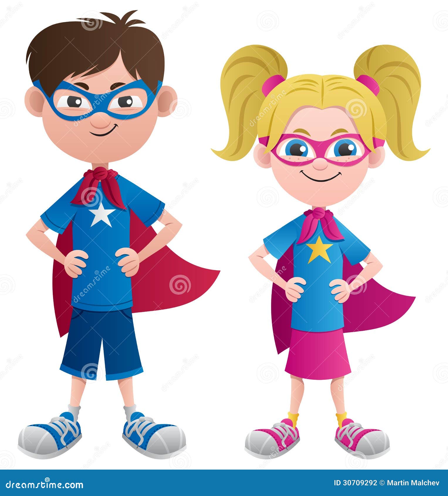 Super Kids Vector Illustration | CartoonDealer.com #30709292