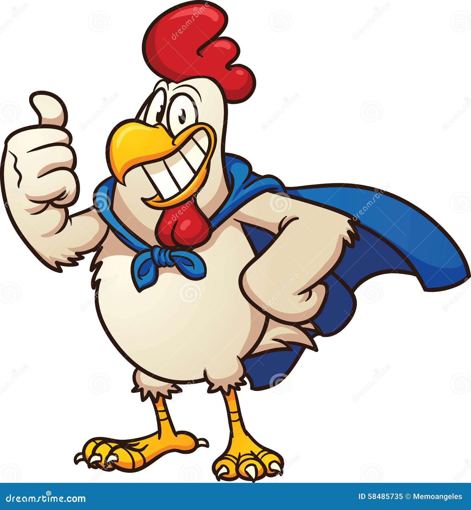 Super kip vector illustratie. Illustration of glimlachen - 58485735