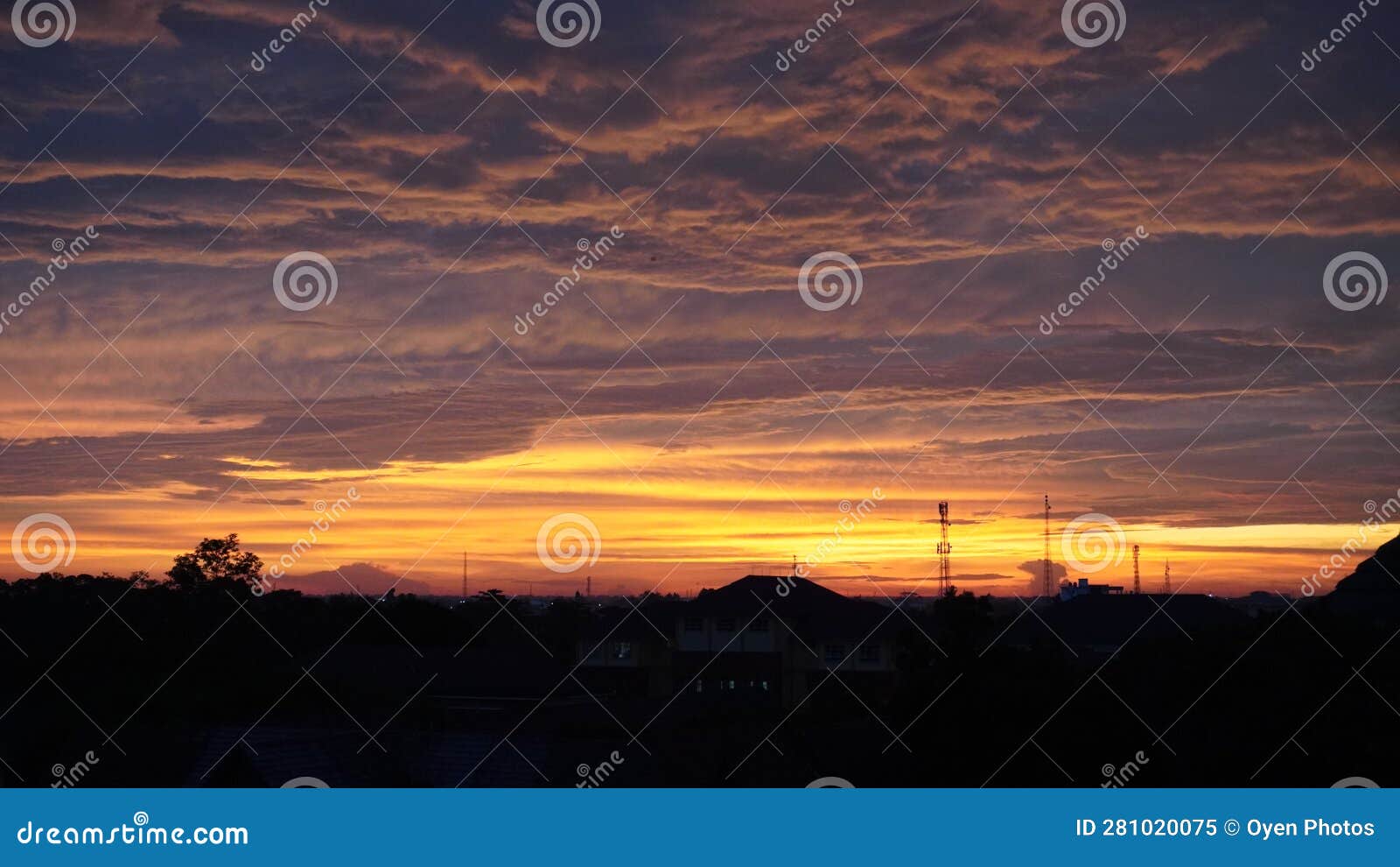 Super Landscape Background Sunset Stock Image - Image of afterglow ...