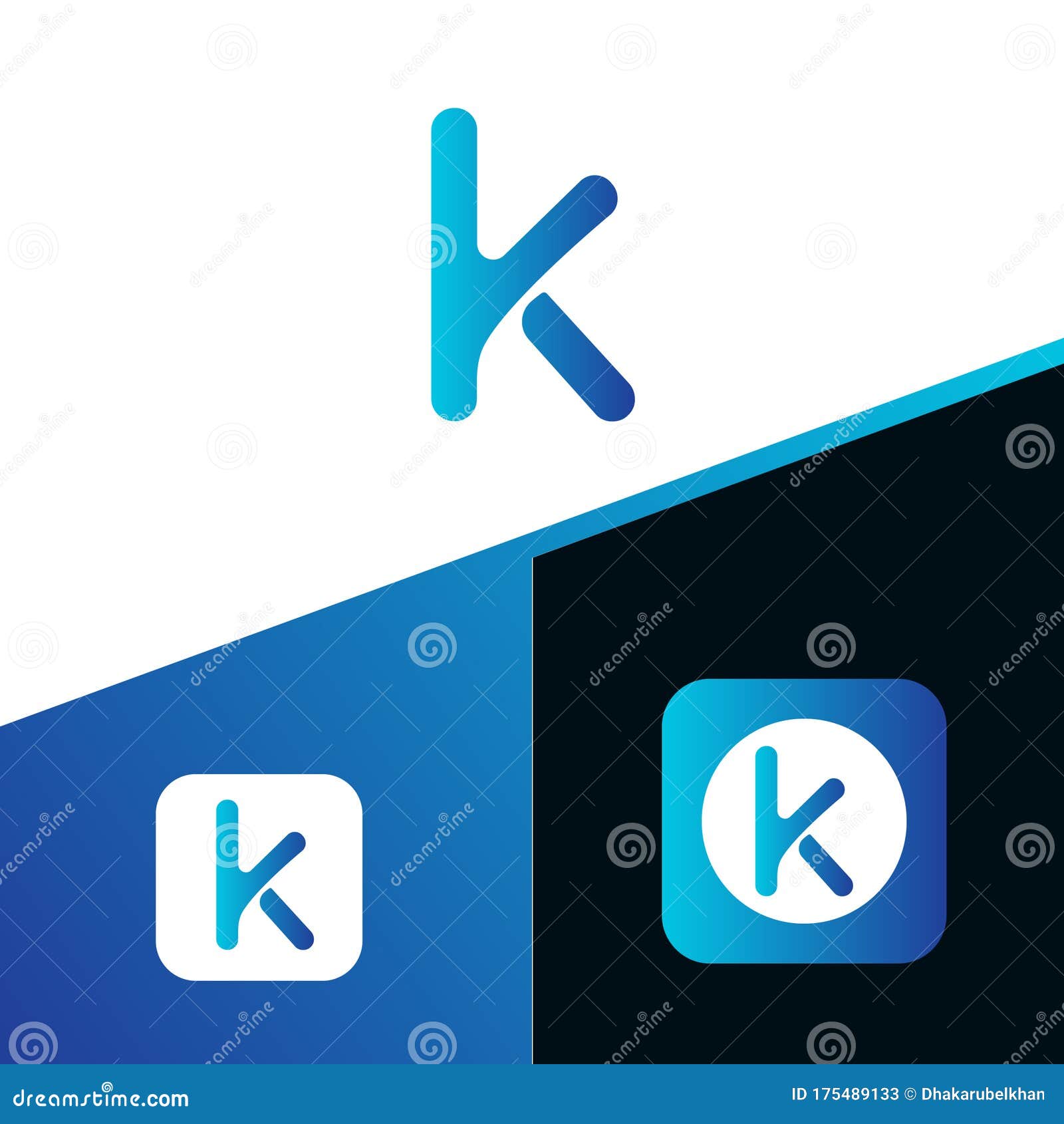 Super Letter K Logo Icon Design Template Elements Stock Vector ...