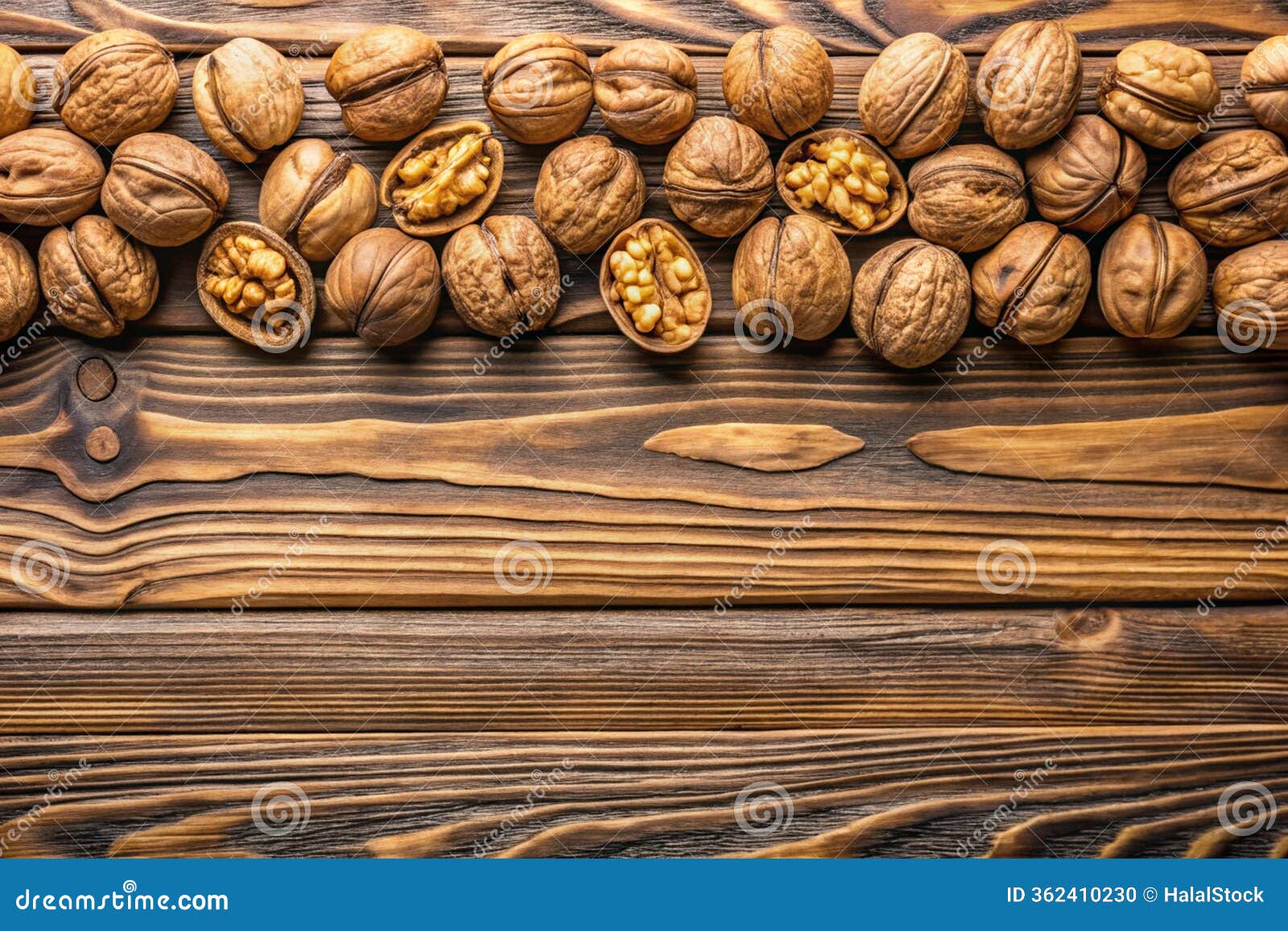Super Long Walnut Planks Texture for Background Stock Illustration ...