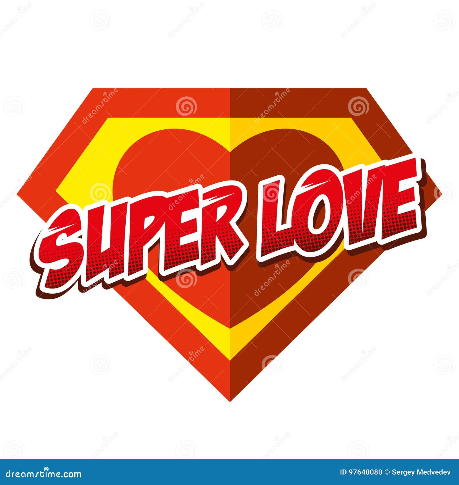 Super love sticker stock vector. Illustration of crystal - 97640080