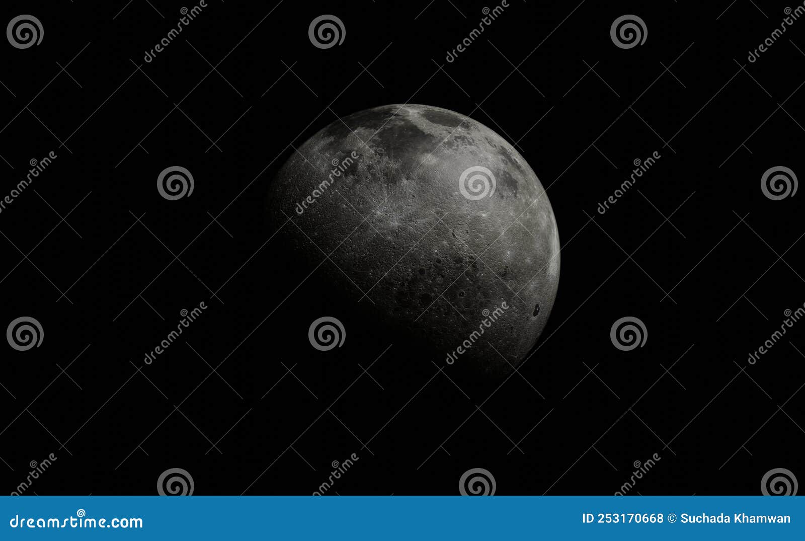 Super-lua Brilha Maravilhosamente Com O Fundo 3d Renderizando ...