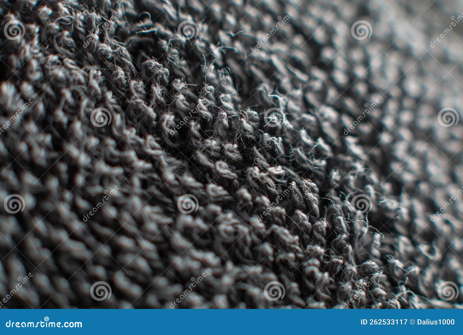 Super Macro Grey Fabric Texture - Towel Surface - Shallow Focus Stock ...