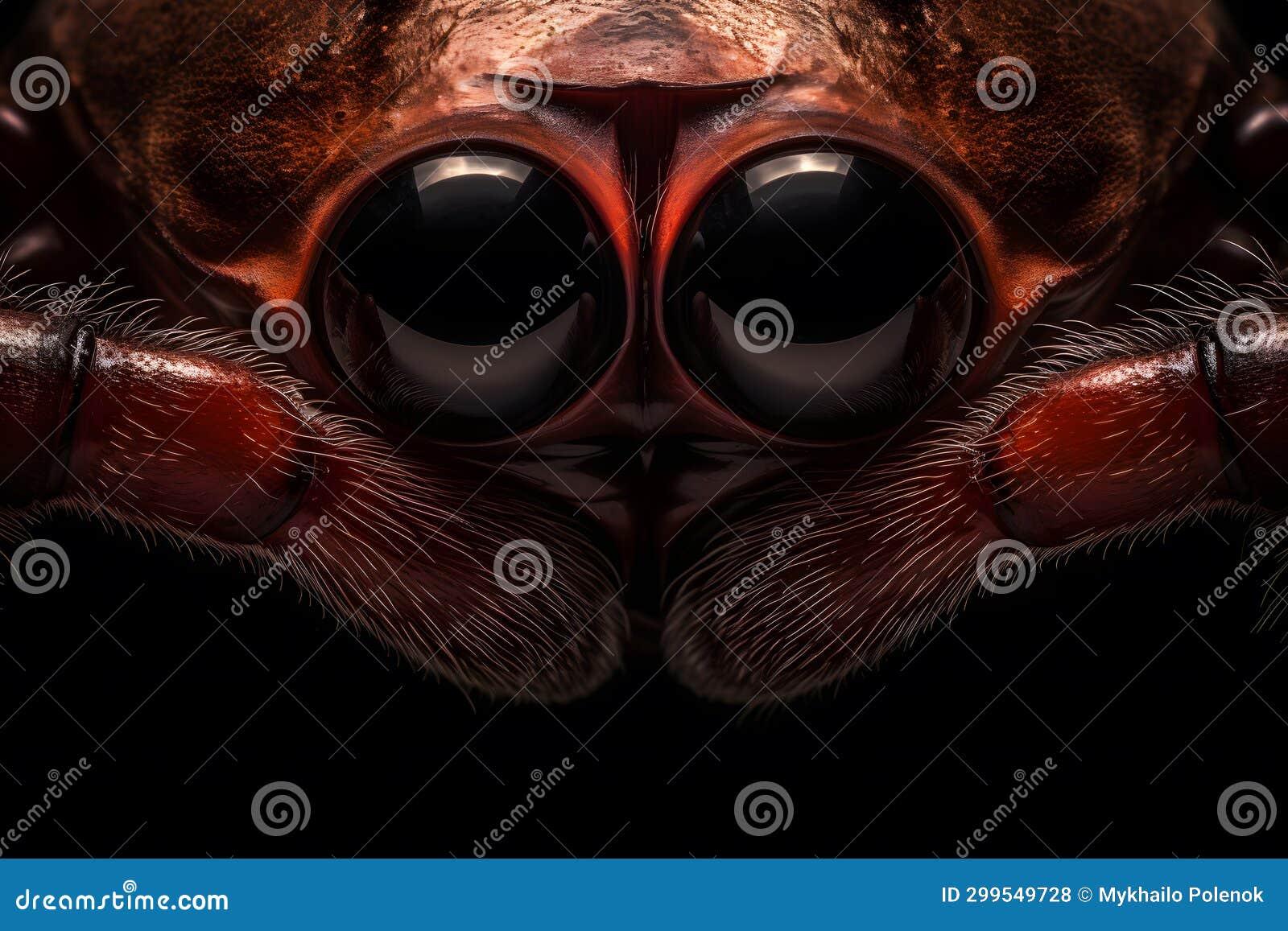 Super Macro Image of Jumping Spider. Neural Network AI Generated Stock ...
