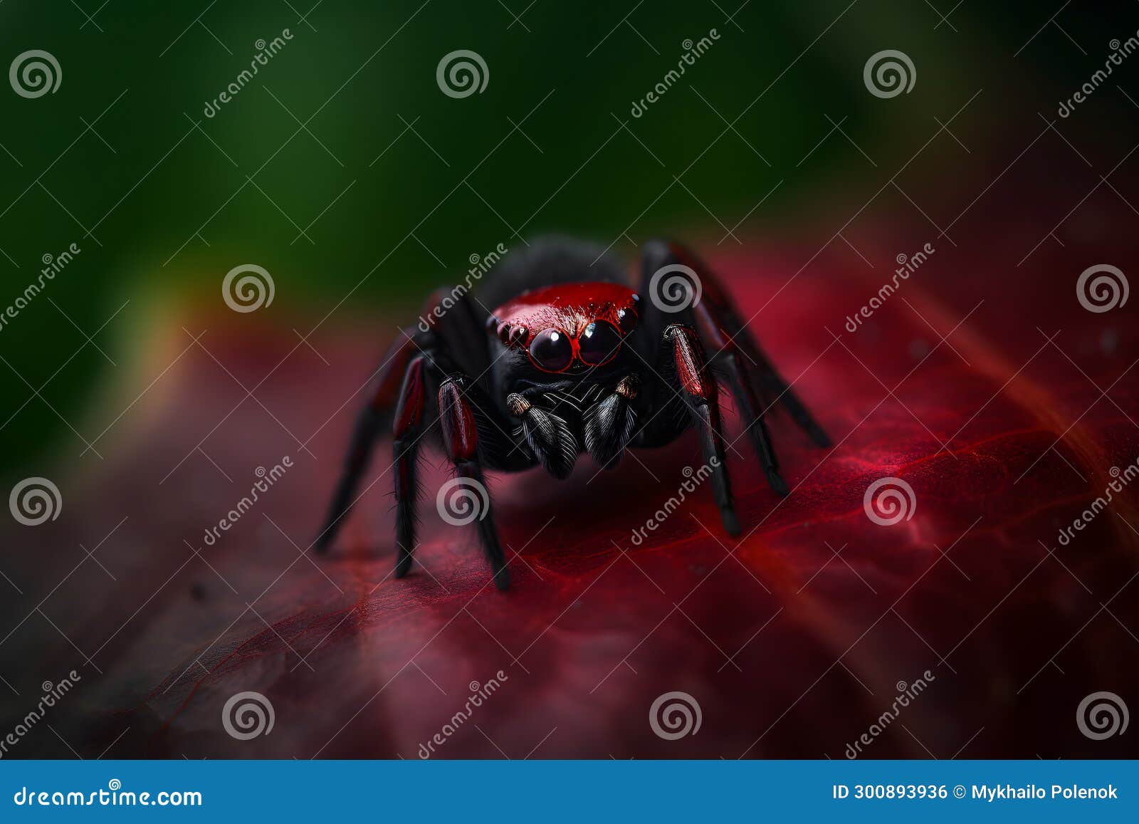 Super Macro Image of Jumping Spider. Neural Network AI Generated Stock ...