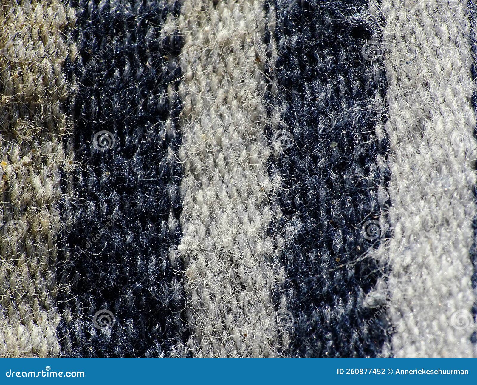 Super Macro of a Piece of Woven Fabric with the Colors Blue and White ...