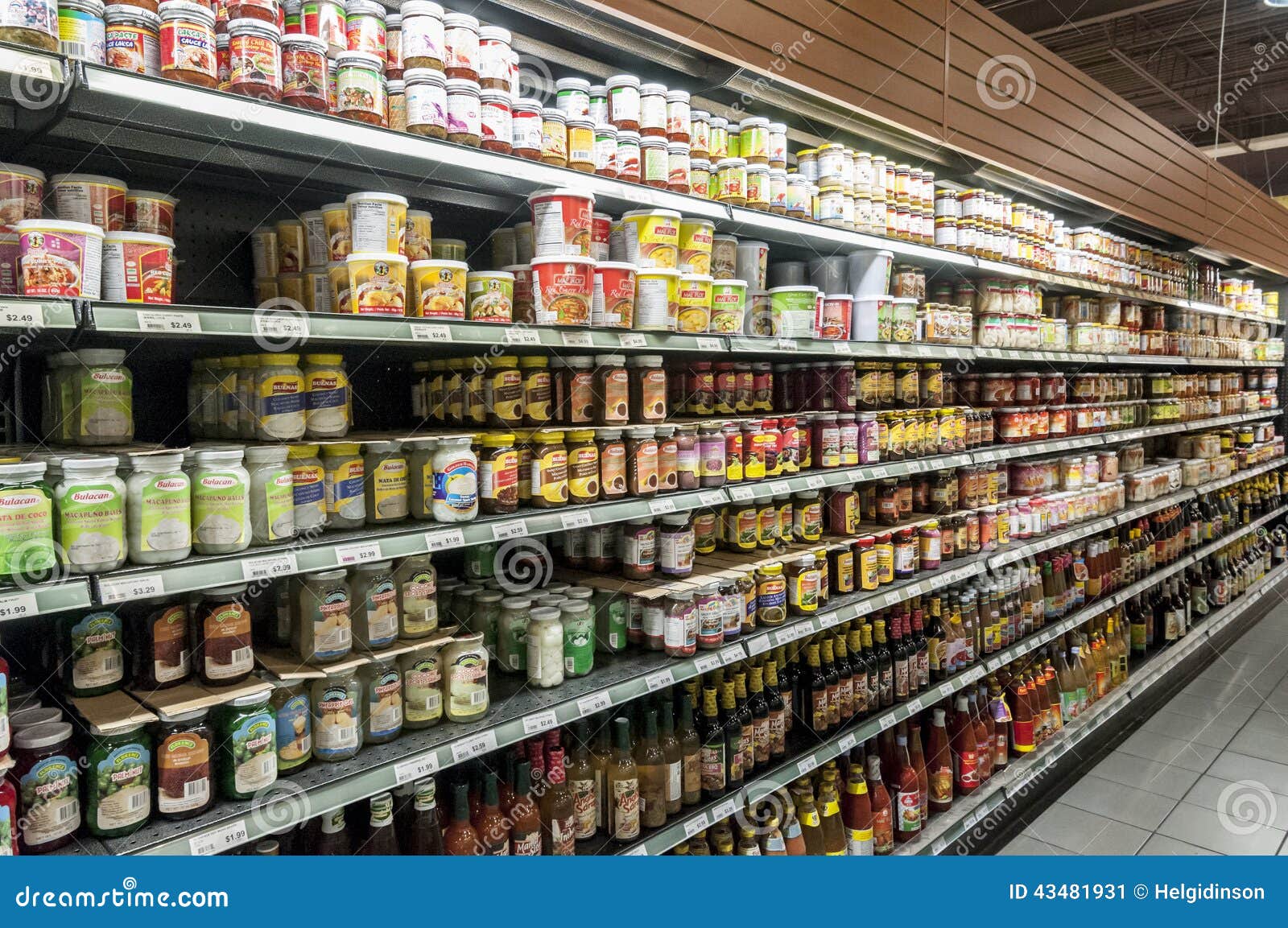 Super market shelf editorial photo. Image of consumer - 43481931