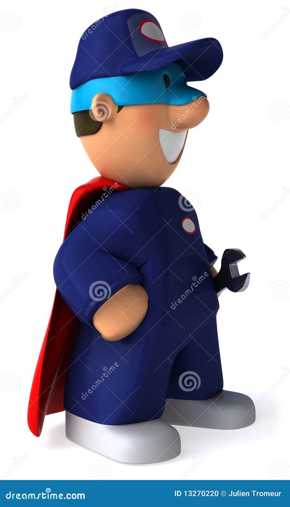 Super mechanic stock illustration. Illustration of repairman - 13270220