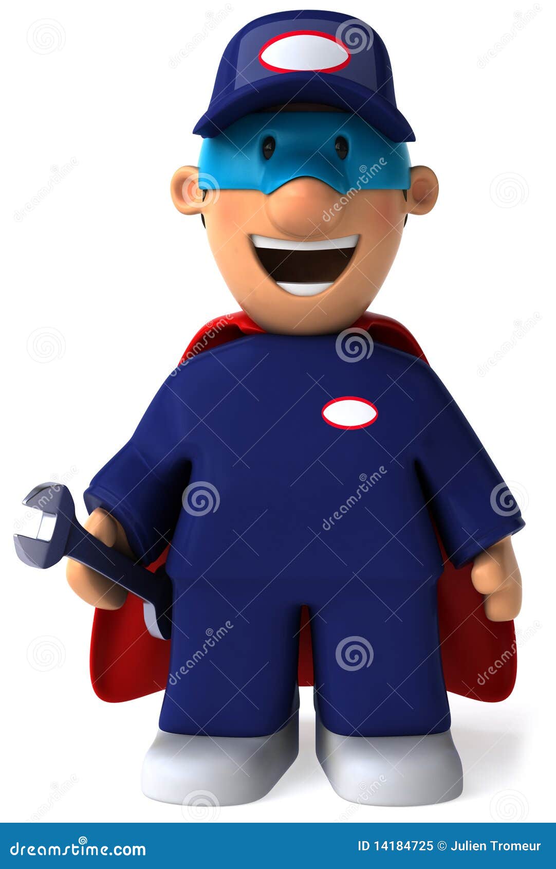 Super mechanic stock illustration. Illustration of profession - 14184725