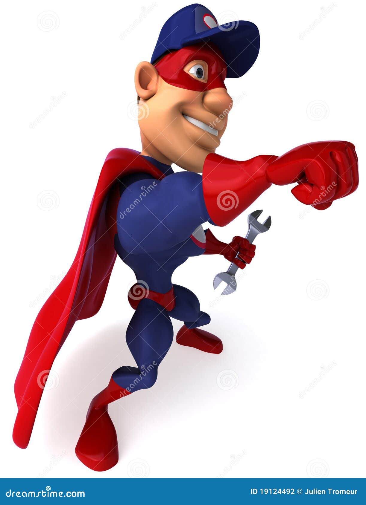 Super mechanic stock illustration. Illustration of strength - 19124492