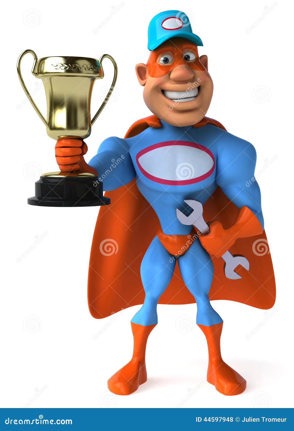 Super mechanic stock illustration. Illustration of repair - 44597948