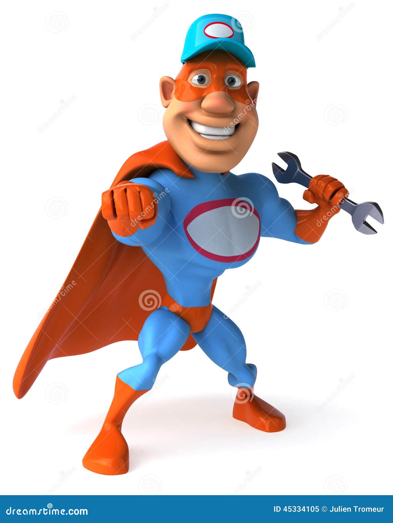 Super mechanic stock illustration. Illustration of building - 45334105