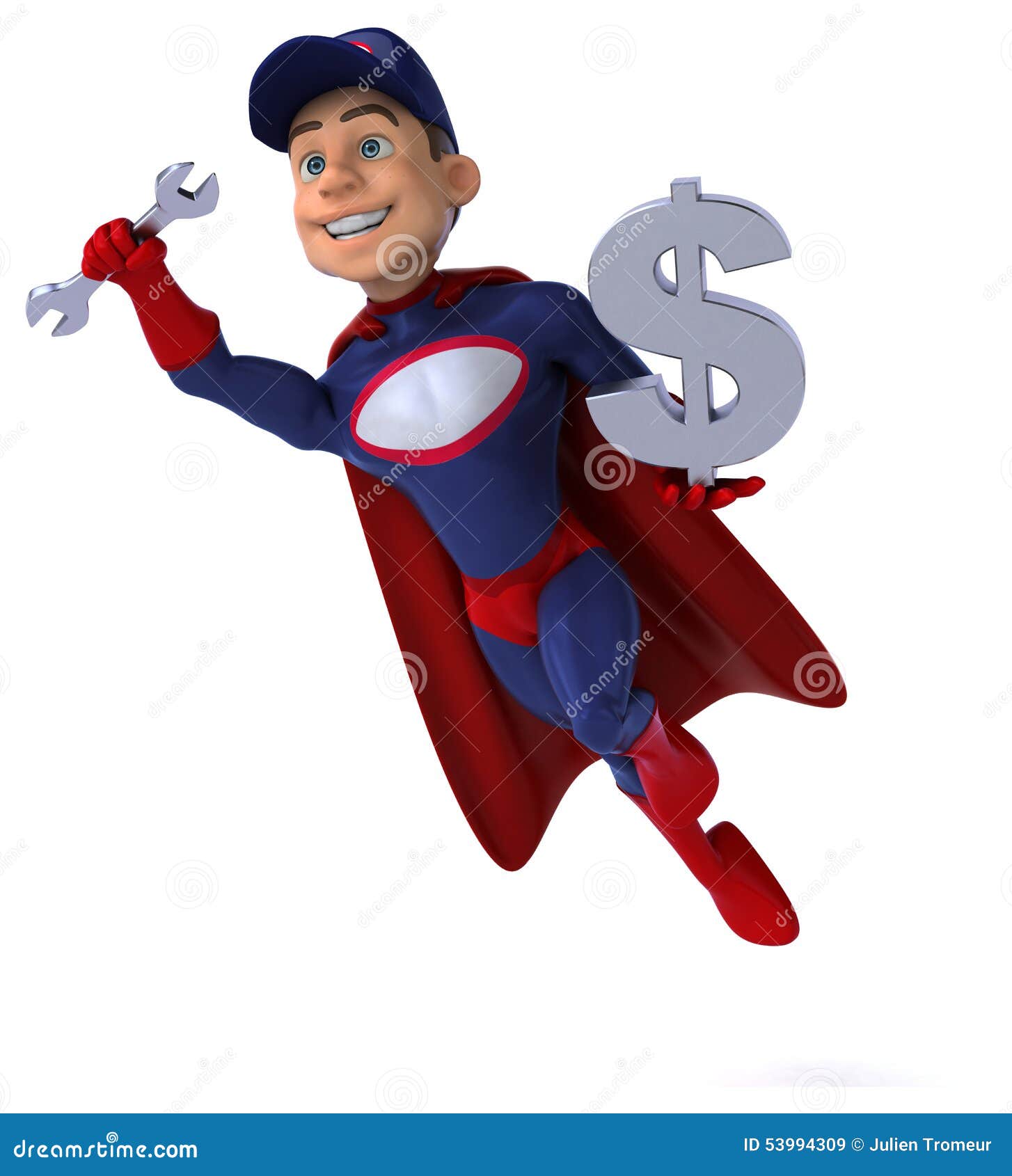 Super mechanic stock illustration. Illustration of industry - 53994309