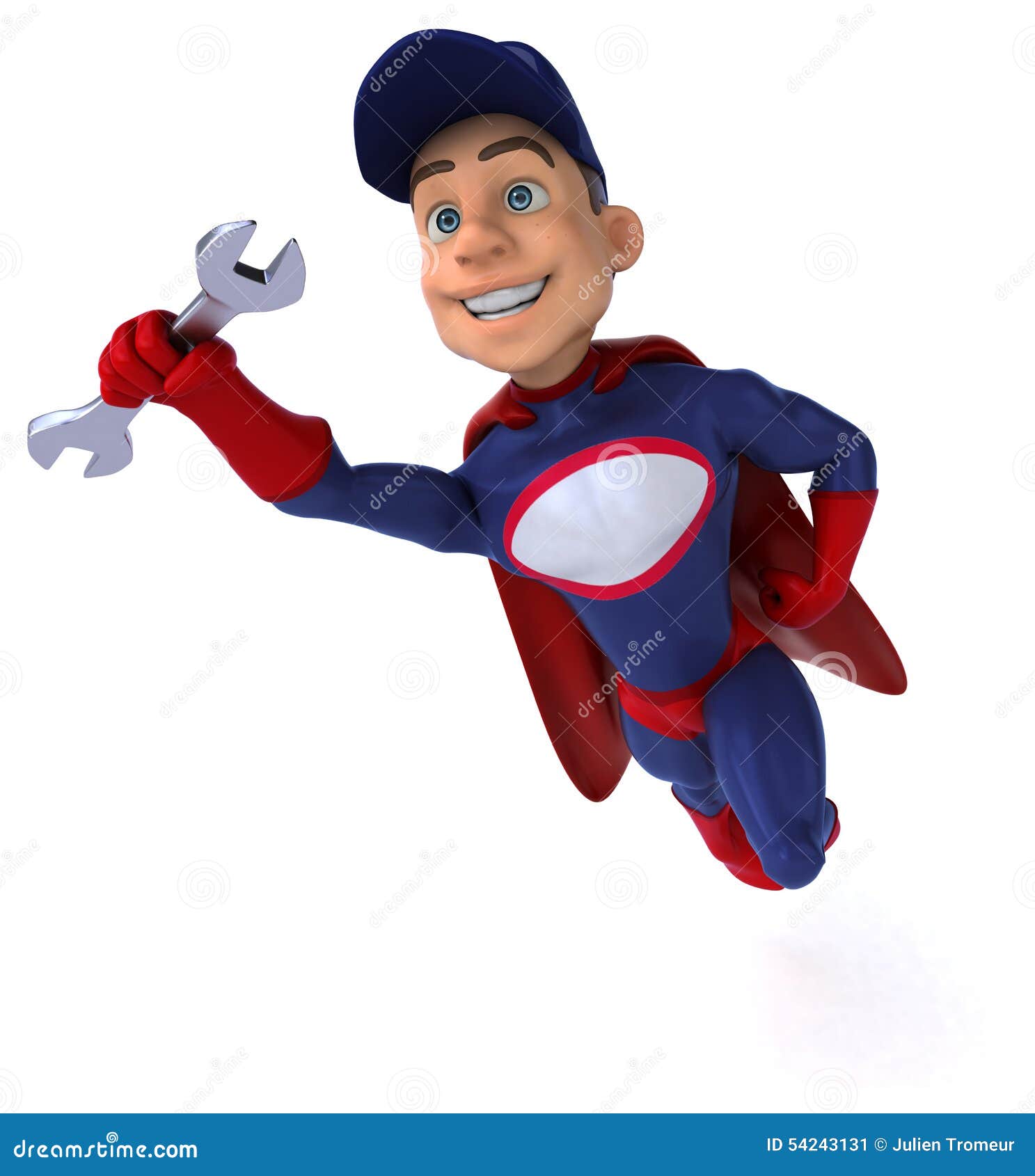 Super mechanic stock illustration. Illustration of male - 54243131