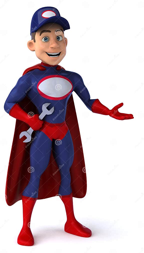 Super mechanic stock illustration. Illustration of profession - 54529126