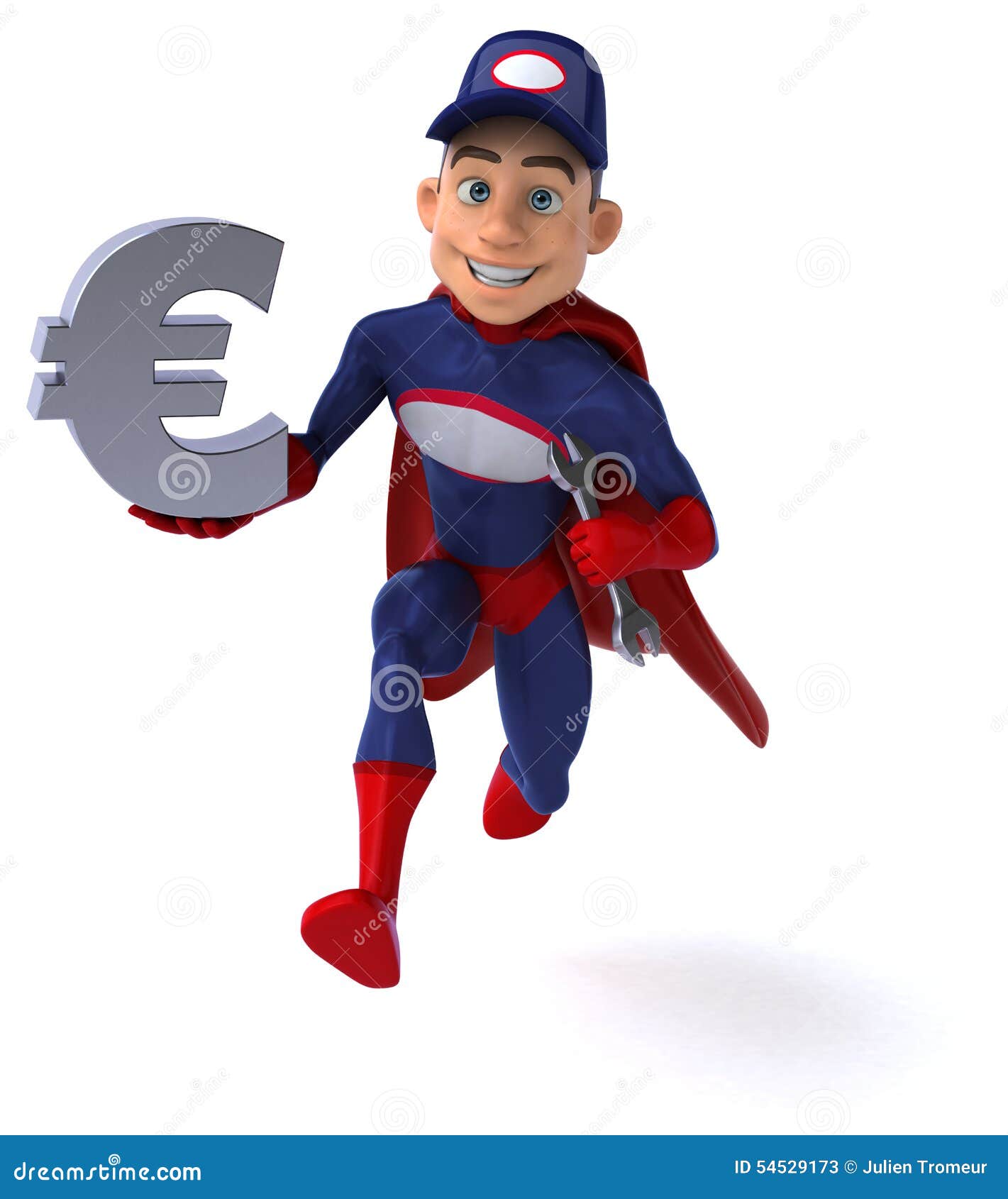 Super mechanic stock illustration. Illustration of repairperson - 54529173