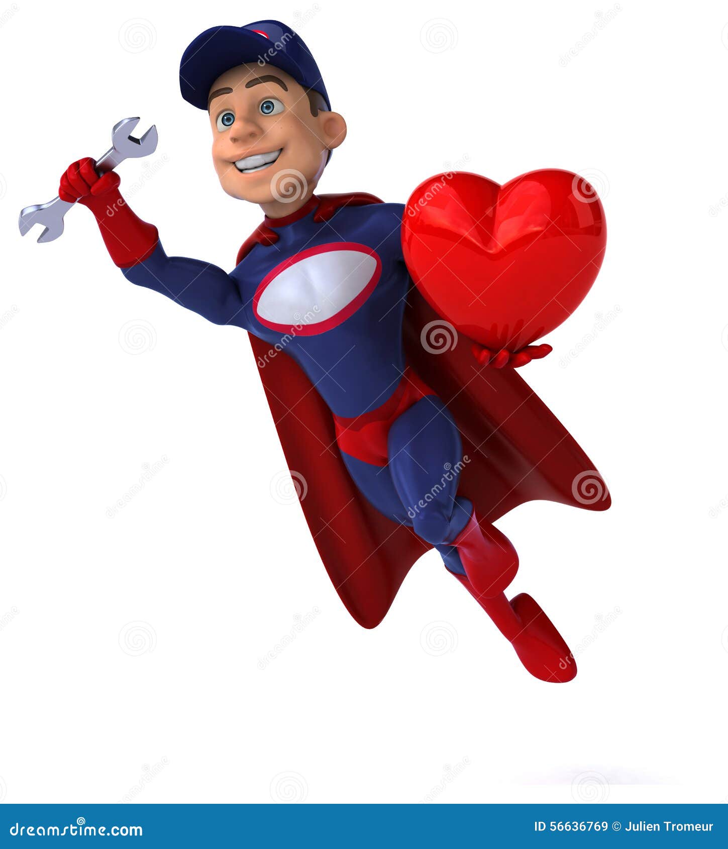 Super mechanic stock illustration. Illustration of superhero - 56636769