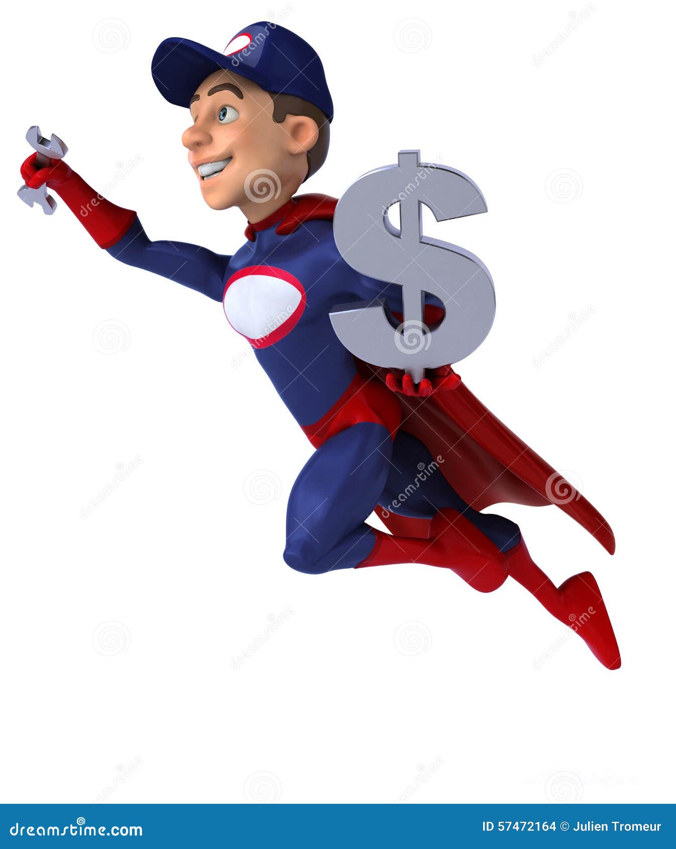 Super mechanic stock illustration. Illustration of repairperson - 57472164