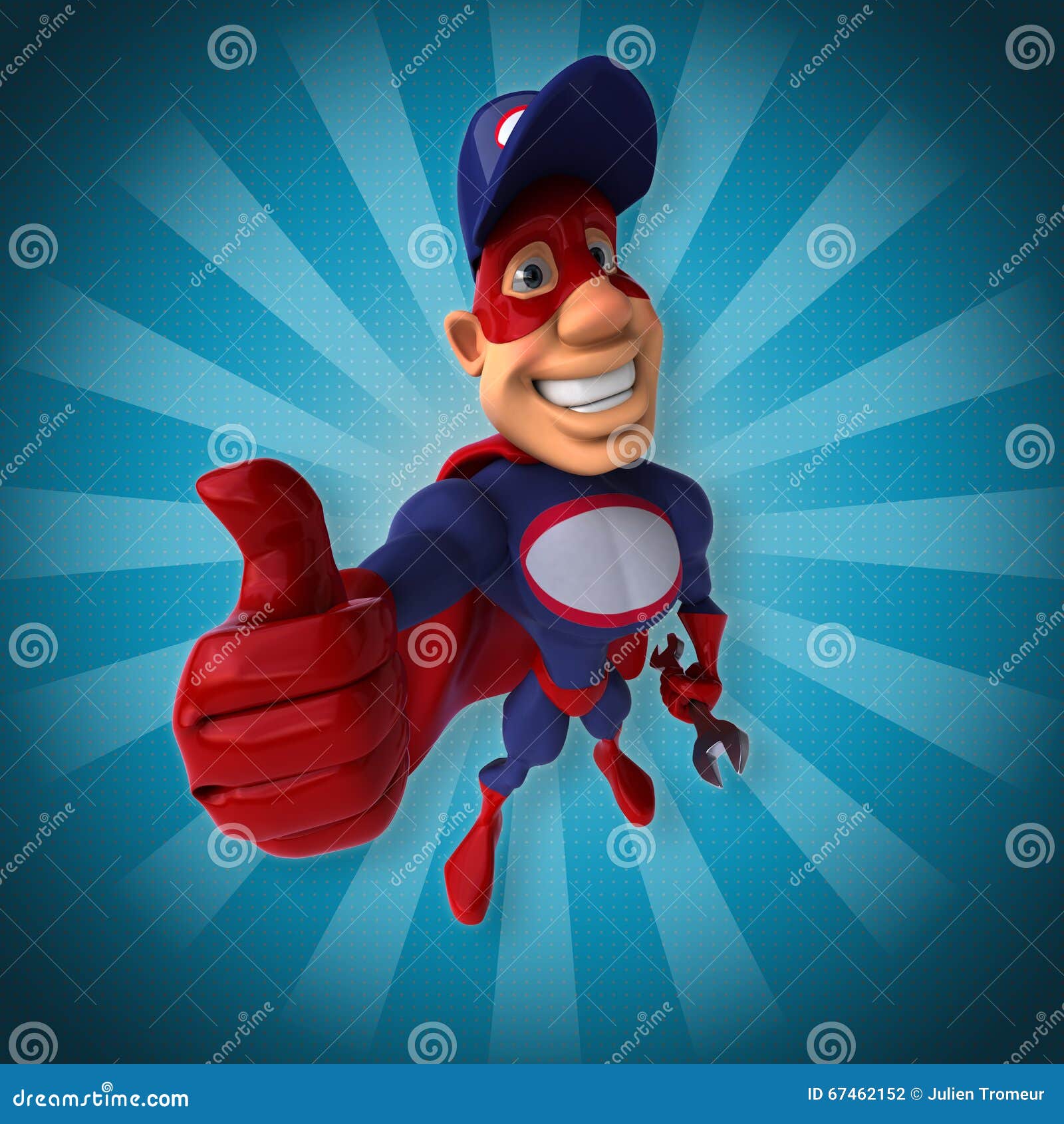 Super mechanic stock illustration. Illustration of hero - 67462152