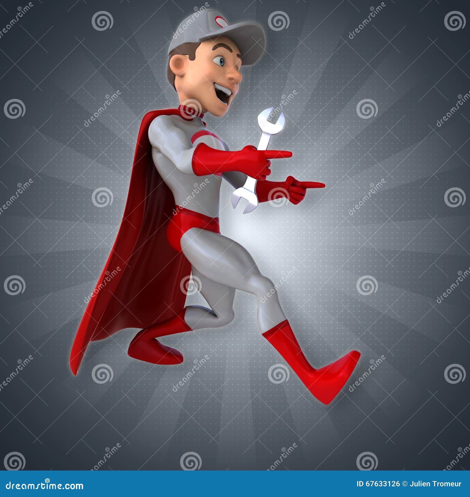 Super mechanic stock illustration. Illustration of station - 67633126