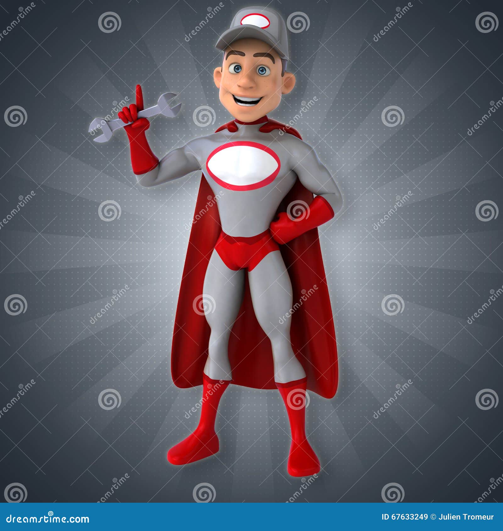 Super mechanic stock illustration. Illustration of wheel - 67633249