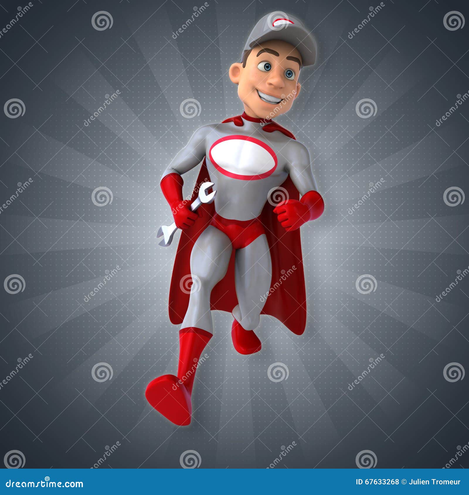 Super mechanic stock illustration. Illustration of worker - 67633268