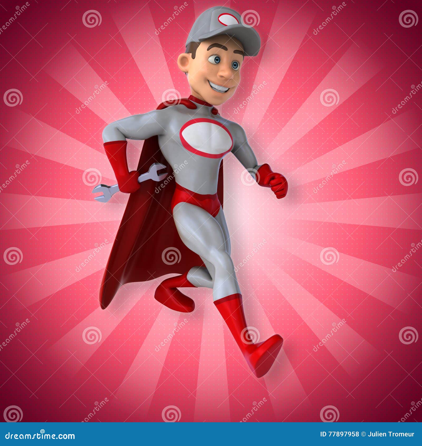 Super mechanic stock illustration. Illustration of mechanical - 77897958