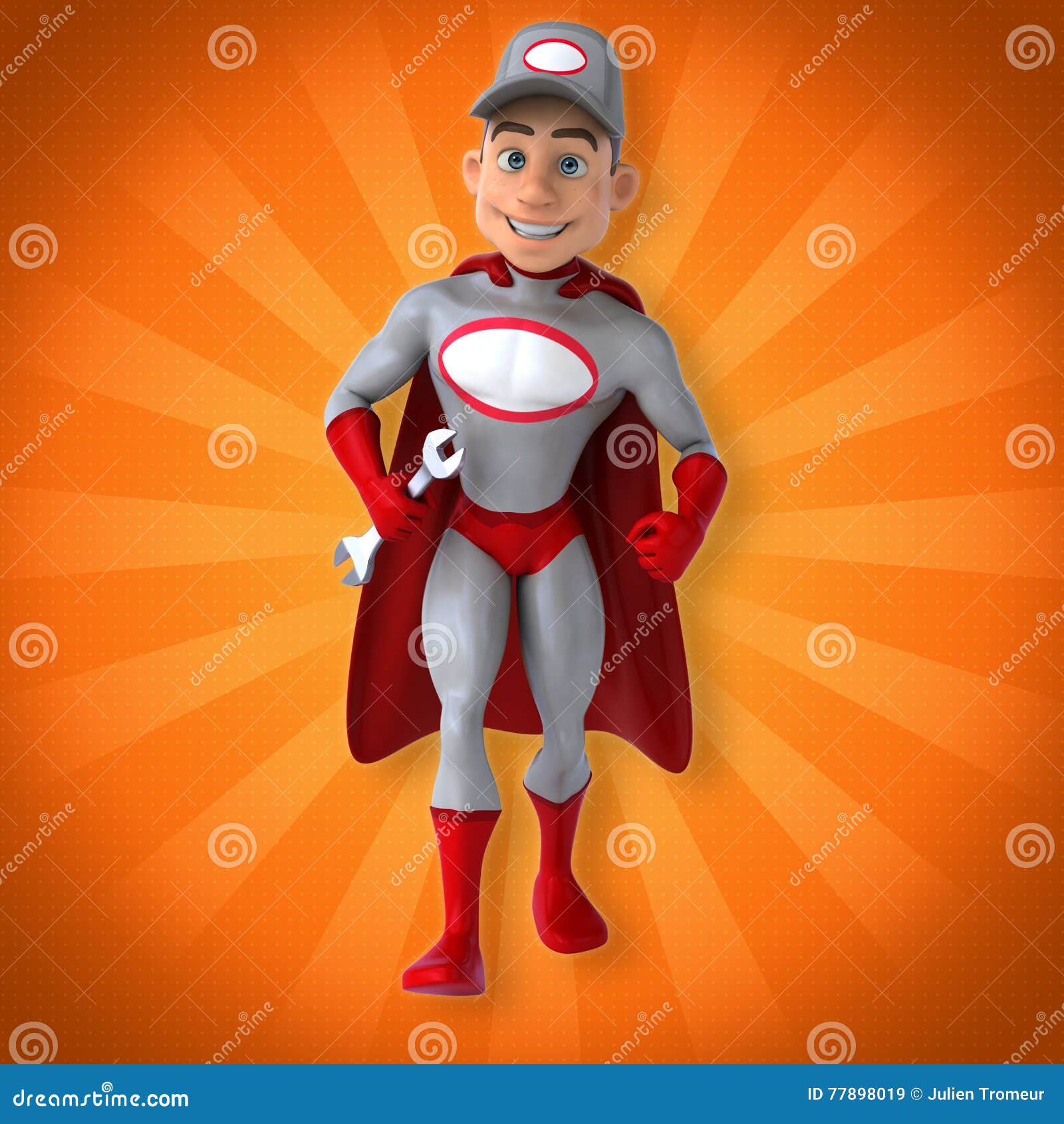 Super mechanic stock illustration. Illustration of male - 77898019