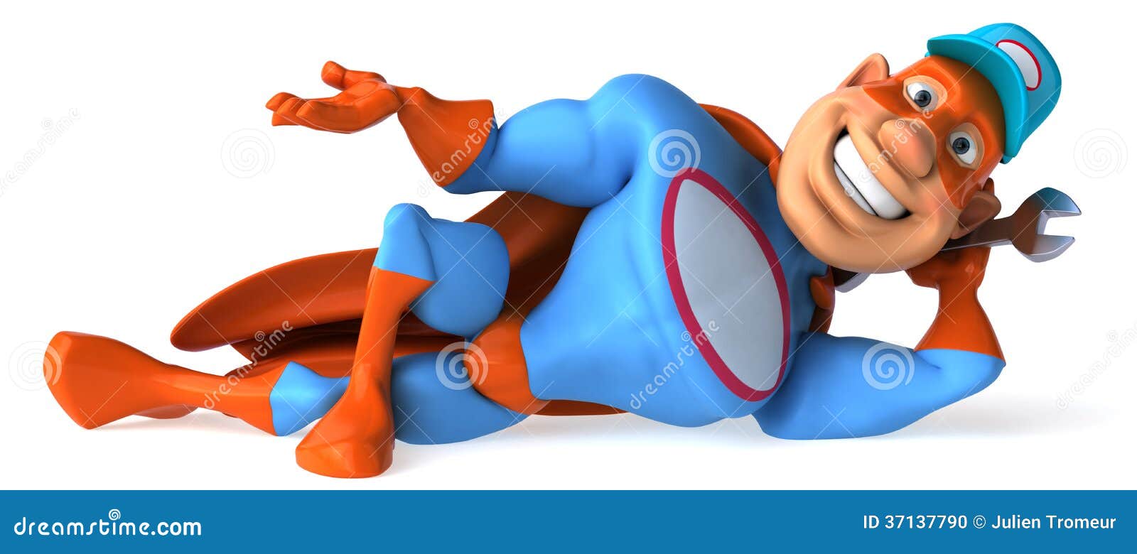 Super mechanic stock illustration. Illustration of disguise - 37137790