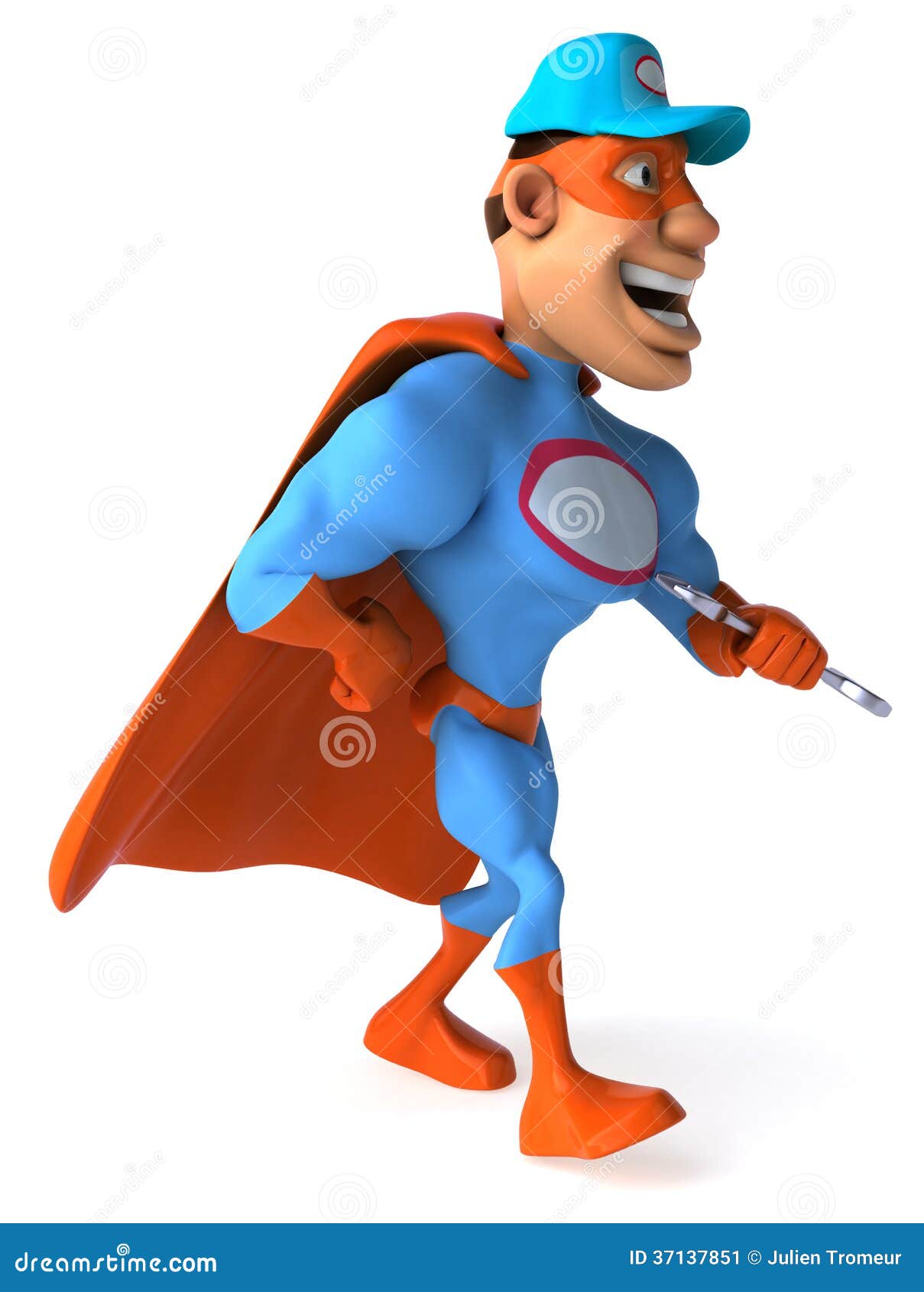 Super mechanic stock illustration. Illustration of body - 37137851