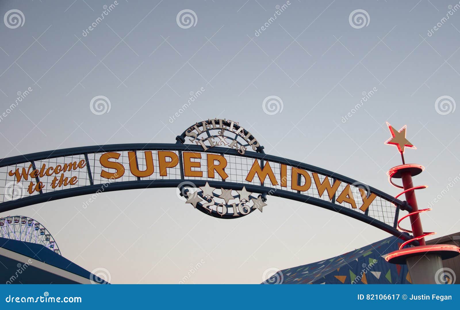 Super Midway Sign at Texas State Fair Editorial Photography - Image of ...