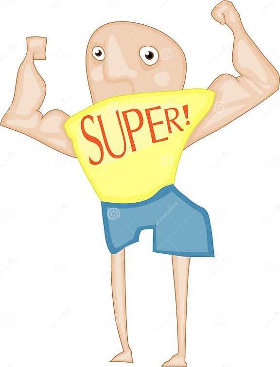 Super Mighty Man stock vector. Illustration of save, strongest - 13221857