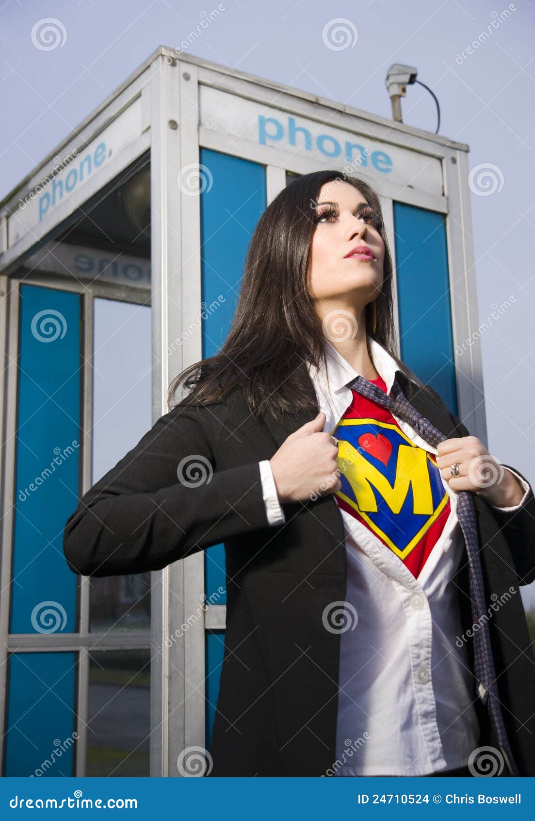 Super Momma Role Model Hero Female Character Stock Photo - Image of ...