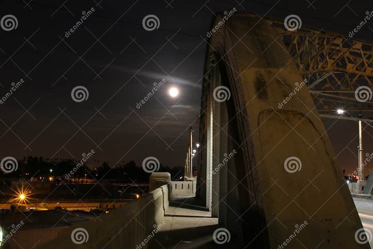 Super Moon over Bridge #2 editorial photography. Image of bridge - 18869362