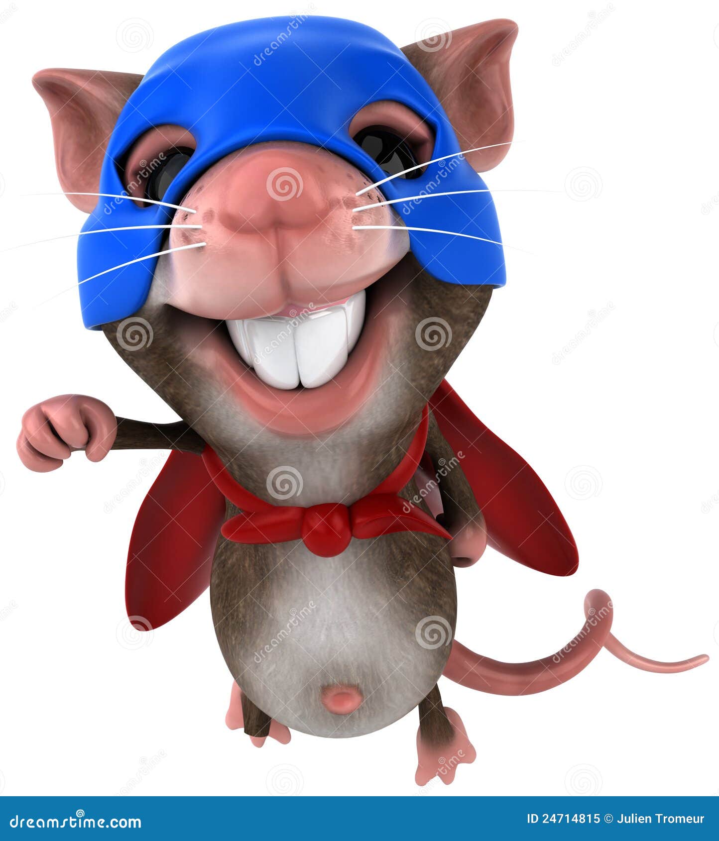 Super Mouse stock illustration. Illustration of funny - 24714815