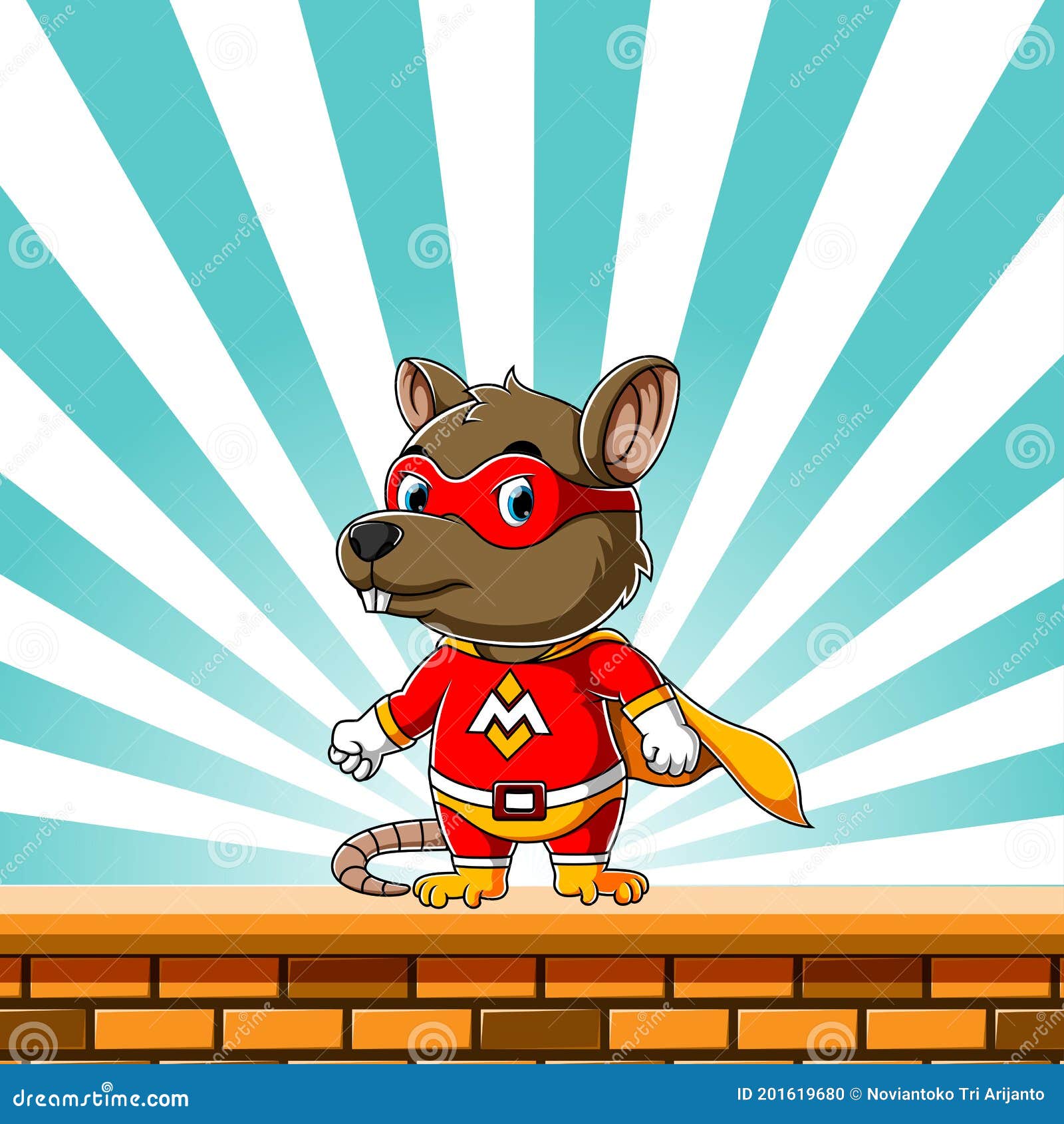 The Super Mouse Using the Super Electric Costume and Standing in the ...