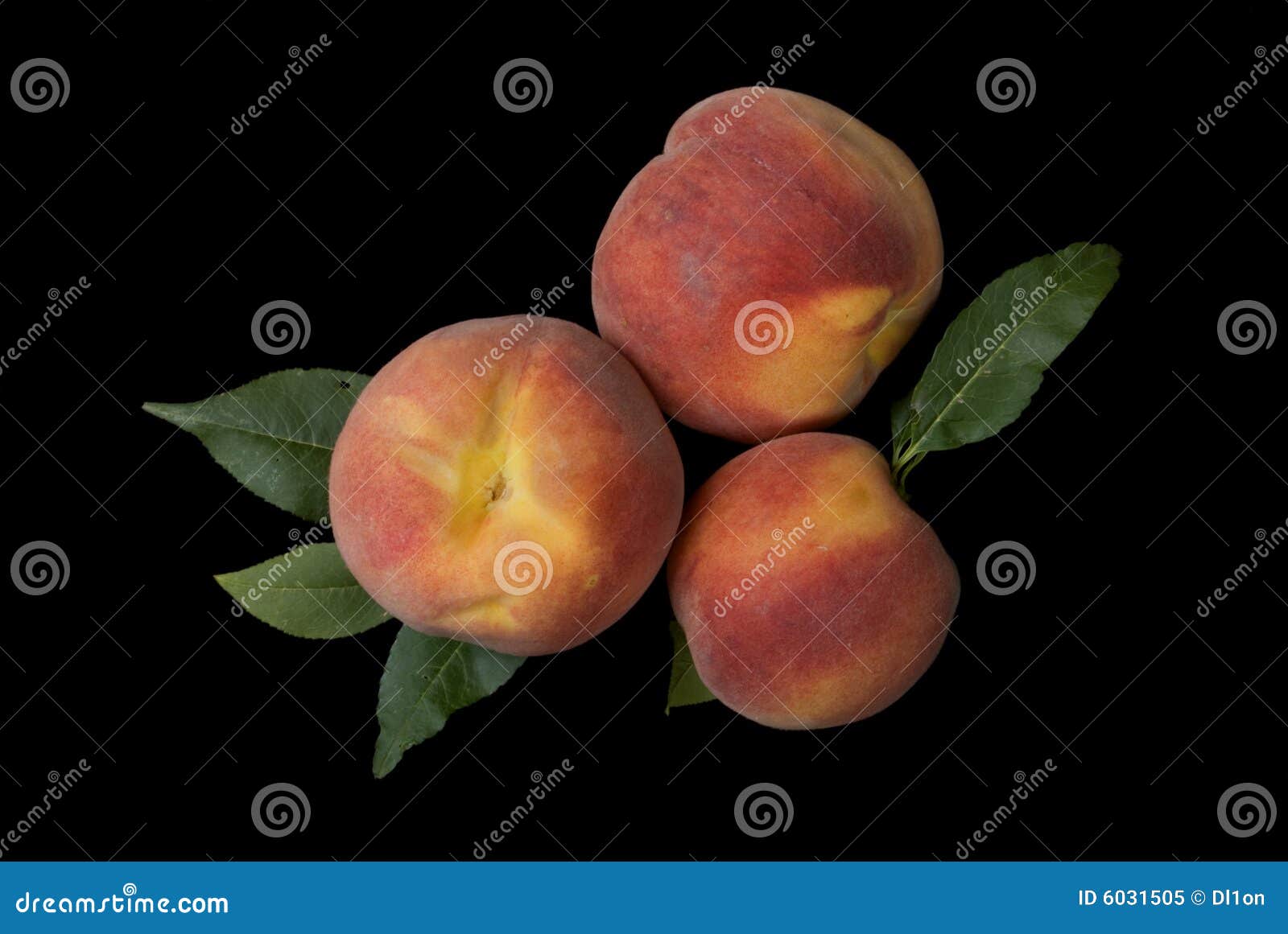 Super Natural Peaches on Black. Isolate. Stock Image - Image of ...