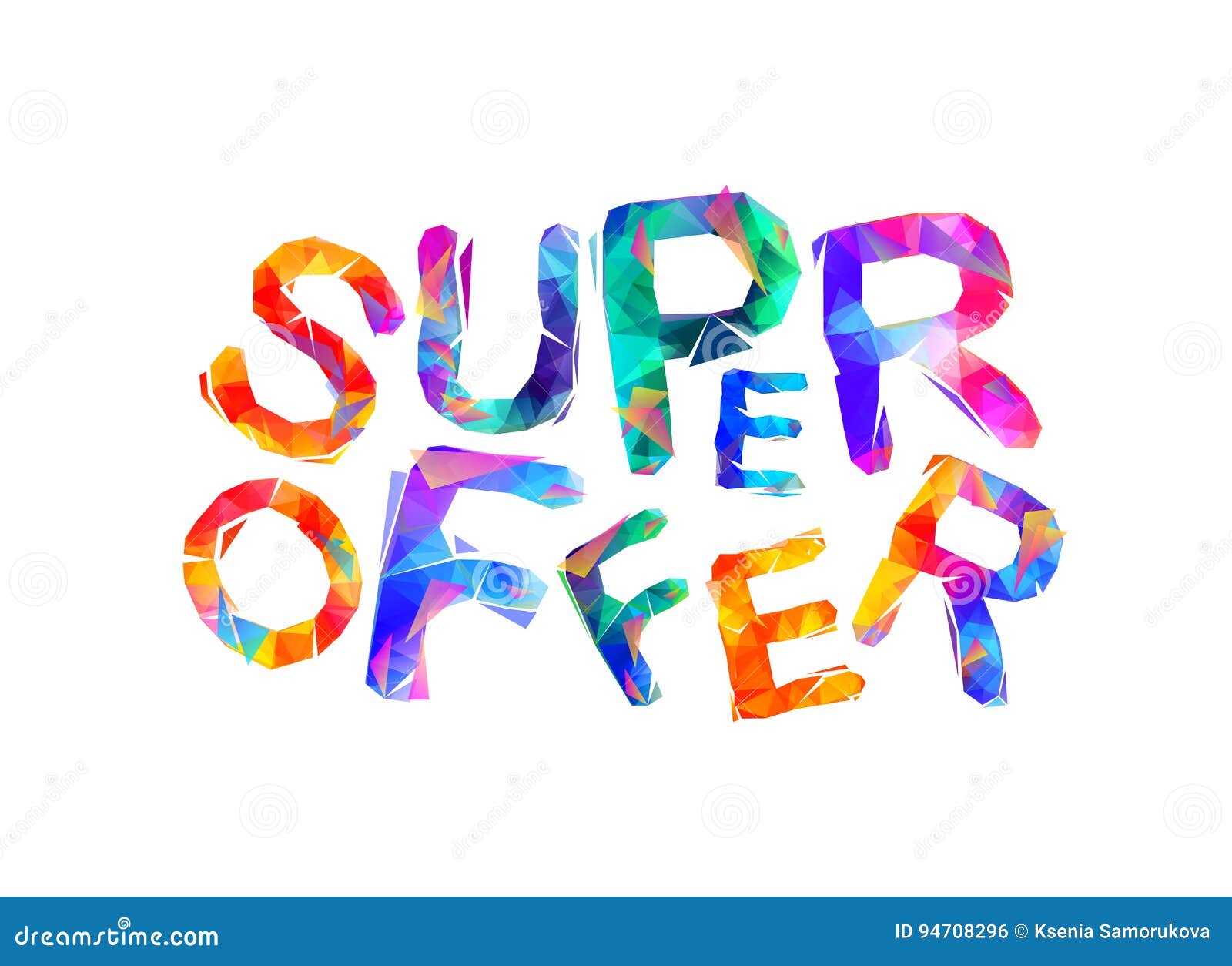 Super Offer. Vector Inscription Stock Vector - Illustration of design ...
