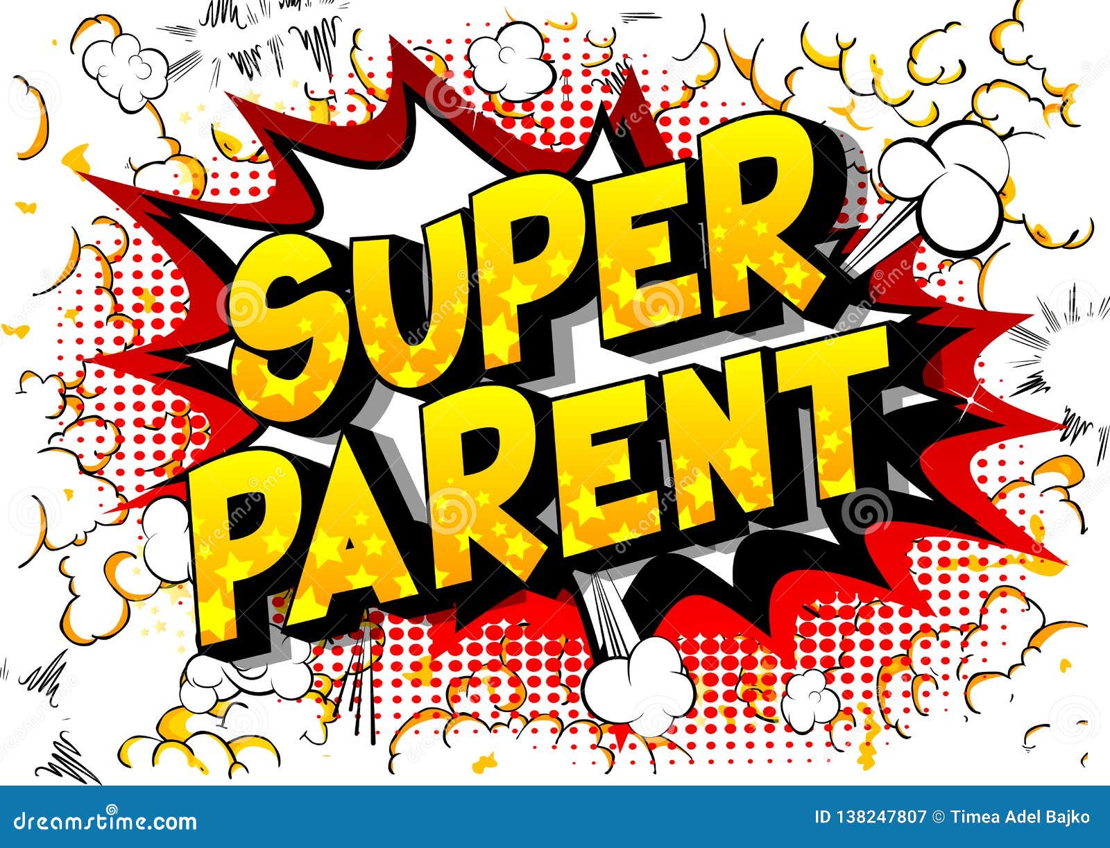 Super Parent - Comic Book Style Words. Stock Vector - Illustration of ...