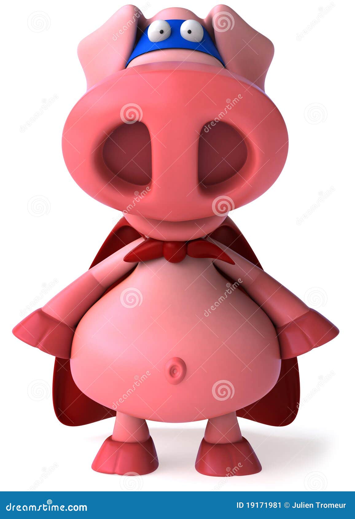 Super pig stock illustration. Illustration of greed, sausage - 19171981