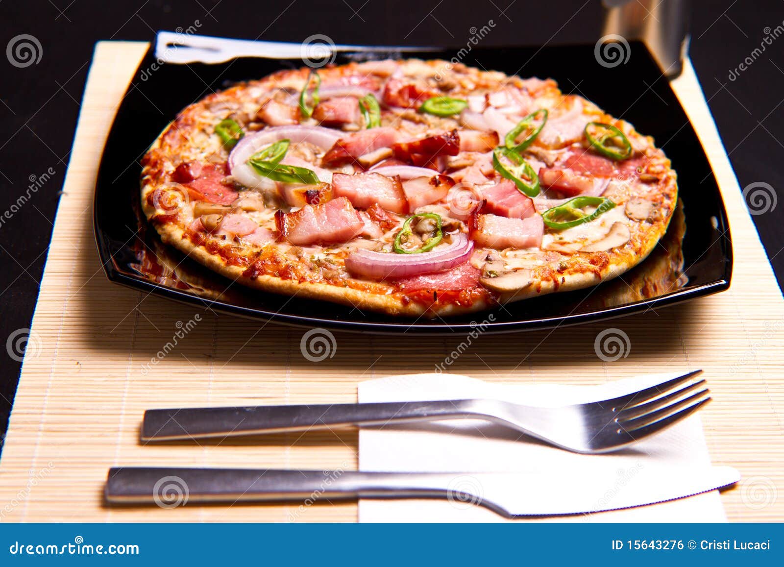 Super pizza stock photo. Image of food, oily, dine, meal - 15643276