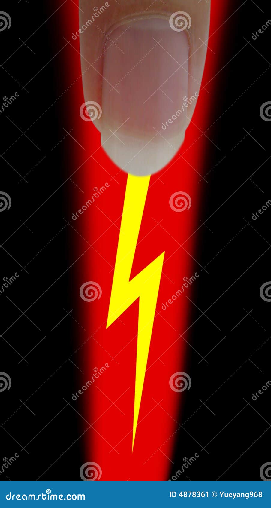 Super power finger stock image. Image of dangerous, energy - 4878361