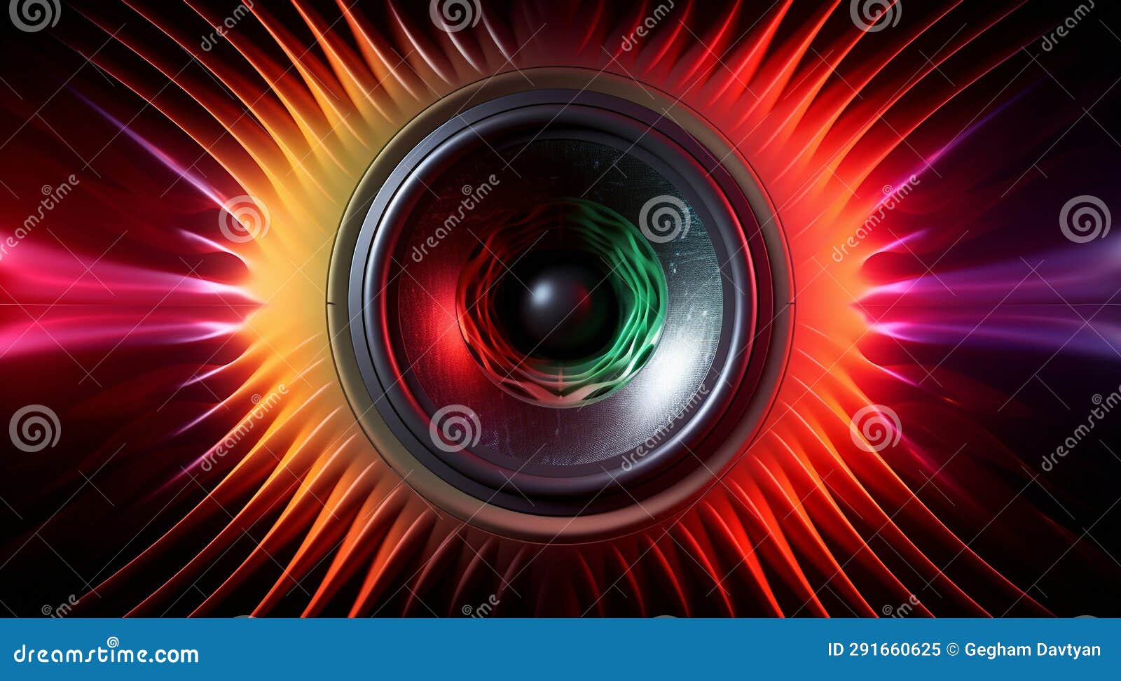 Power Speaker on Abstract Background, Speaker on Colored Background ...