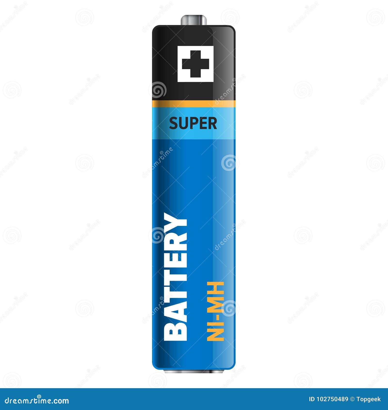 Super Powerful and Compact Battery Illustration Stock Vector ...
