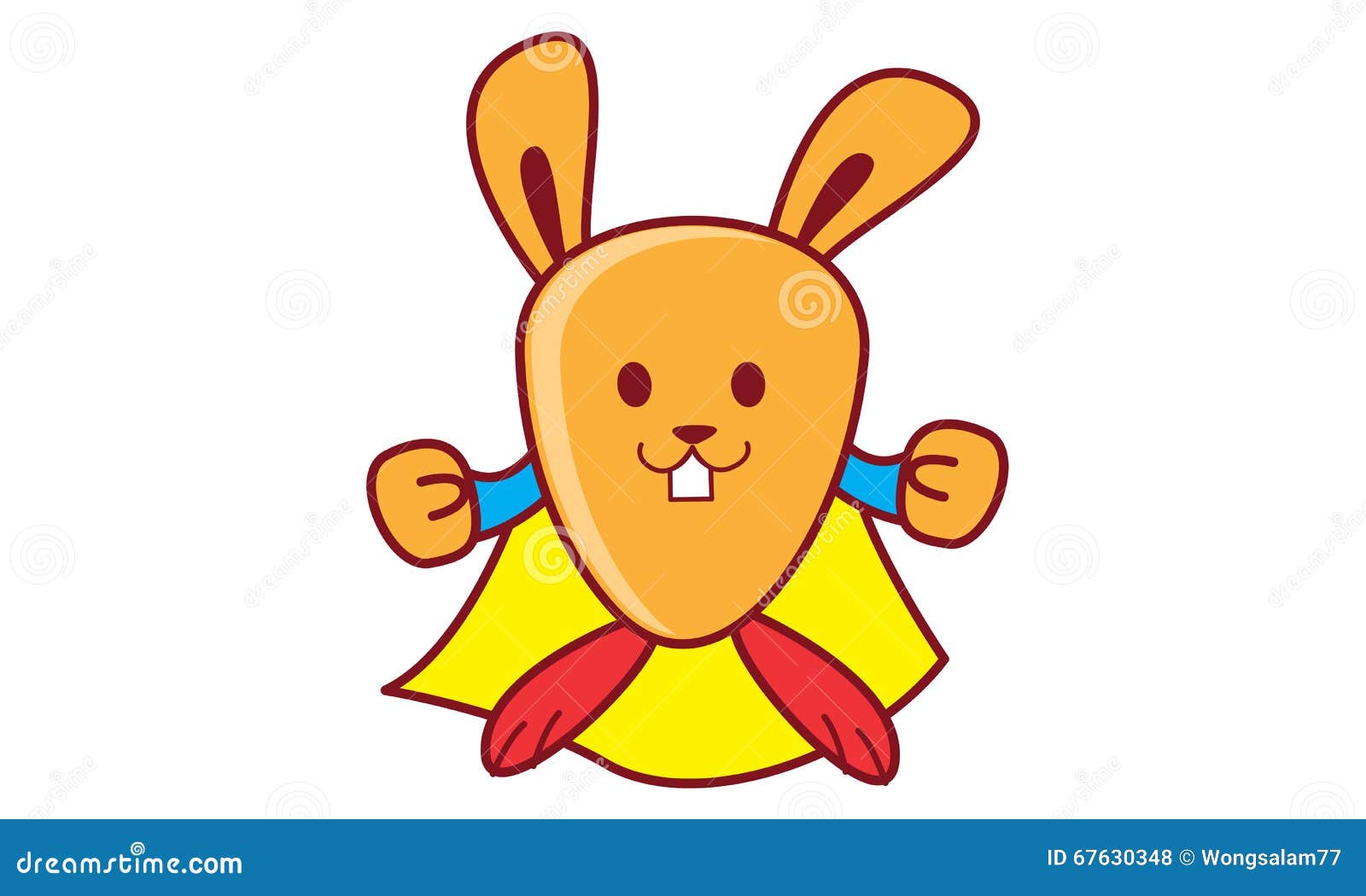 Super Rabbit stock vector. Illustration of icon, design - 67630348