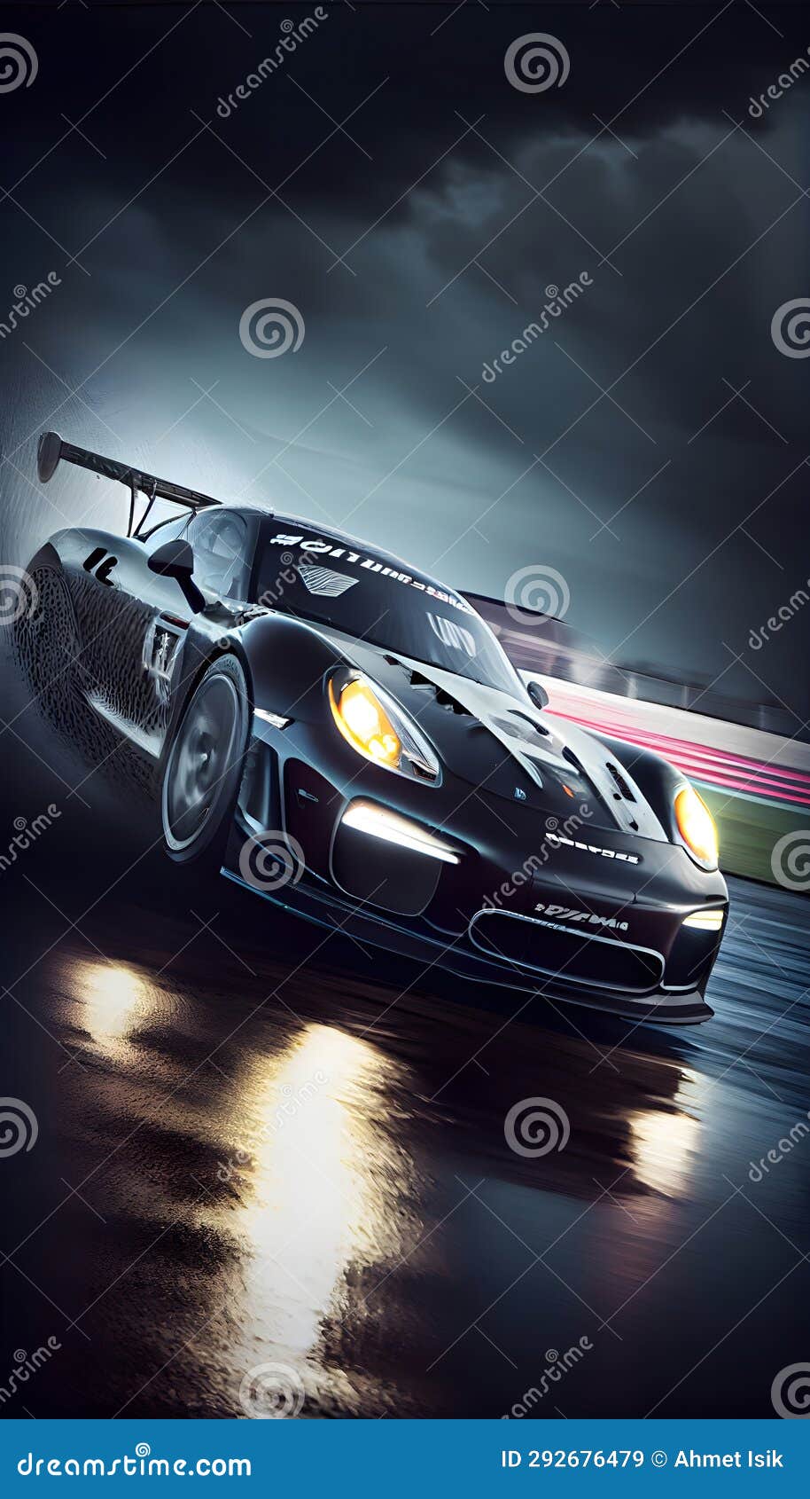Super Racing Car stock illustration. Illustration of speed - 292676479