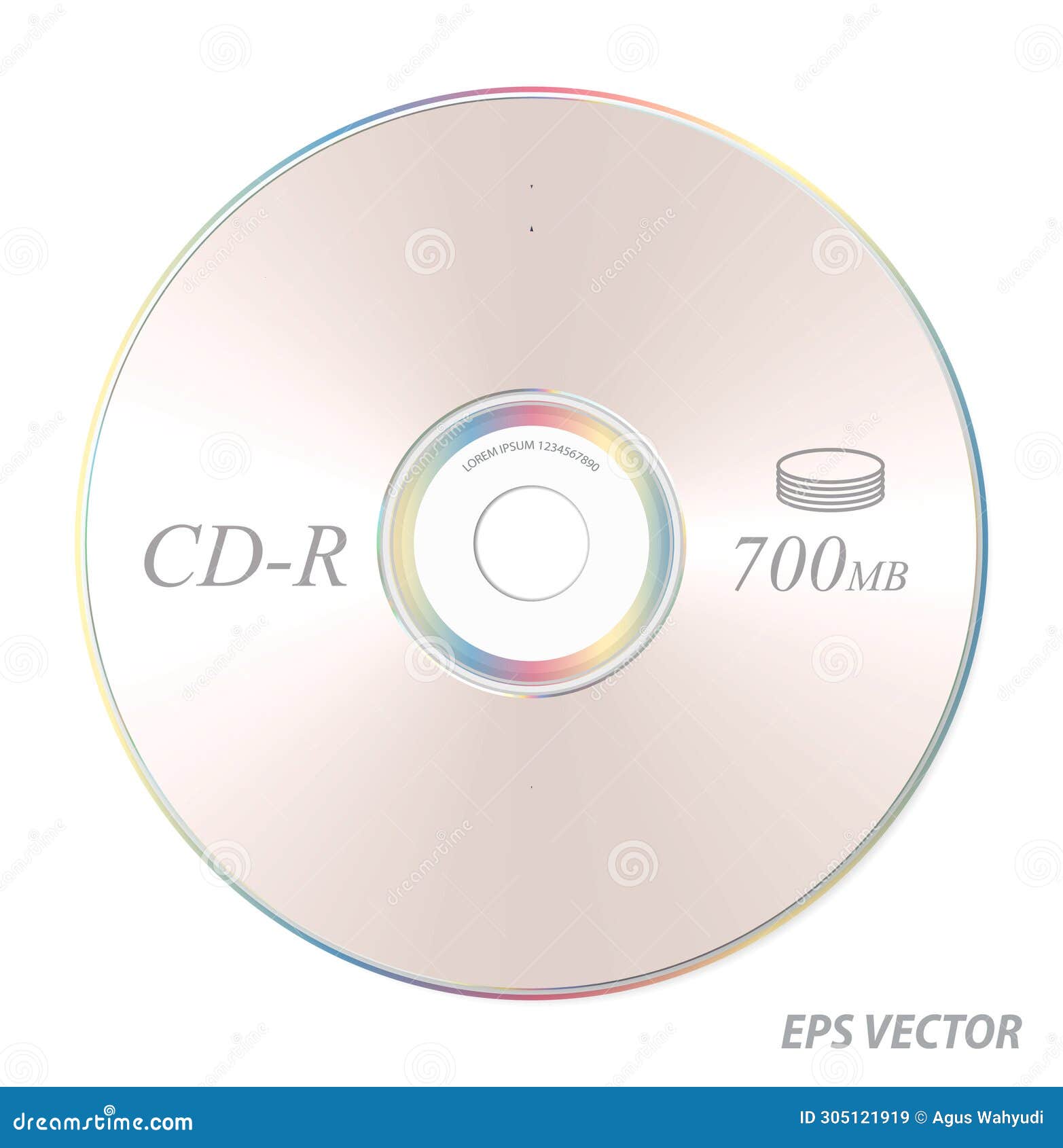 Super Realistic CD Disc Isolated. 3D Render. Stock Illustration ...