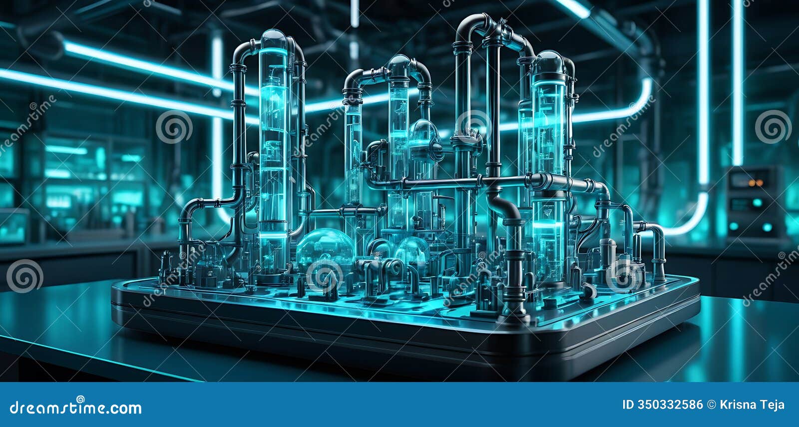 Top-Down View of Hi-Tech Computer Circuitry Stock Illustration ...