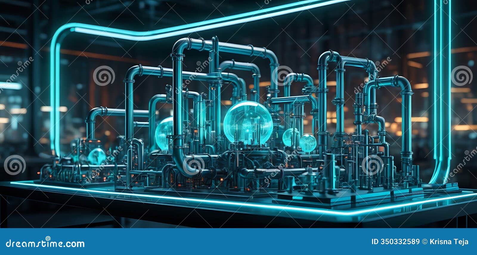 Top-Down View of Hi-Tech Computer Circuitry Stock Illustration ...